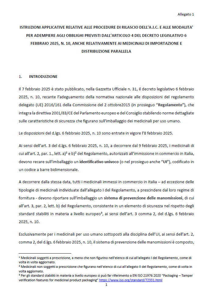 Italy Serialization